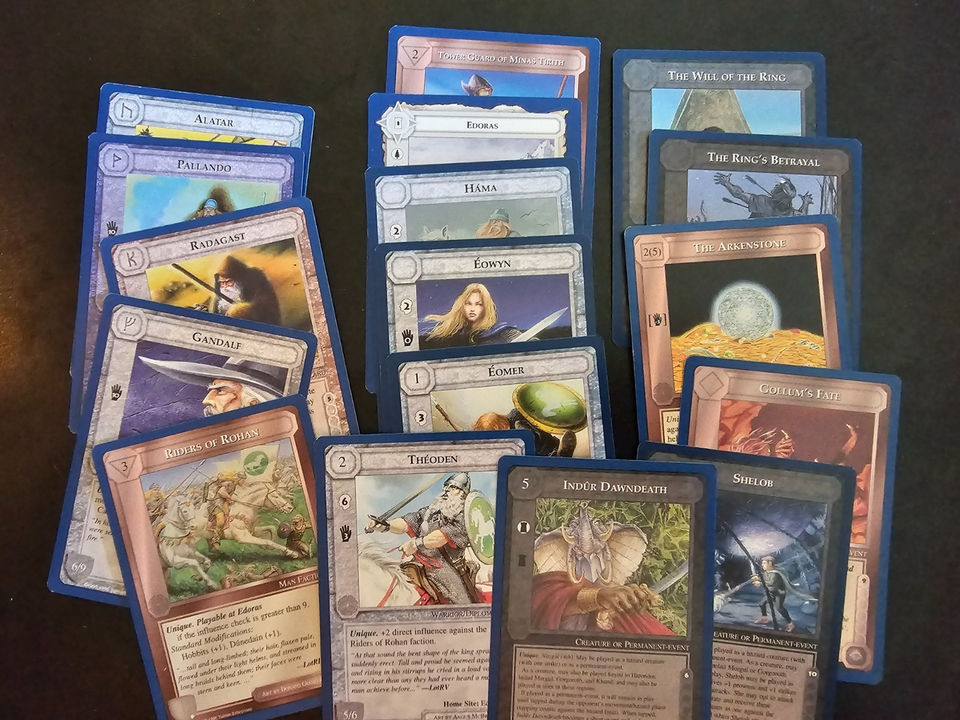 Middle Earth Collectible Card Game (MECCG) Card lots with starter decks ...