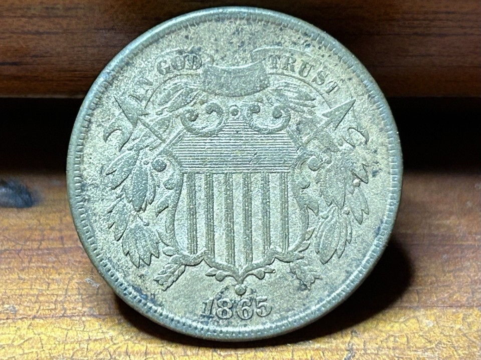 1865 Two Cent Piece 2C Ungraded Choice Civil War Date US Copper Coin | eBay