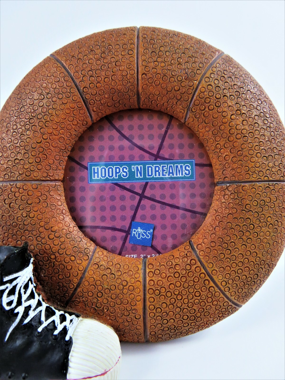 Russ Photo Frame Hoops N Dreams Basketball Theme 3-D Resin For 2 x 2.5 ...