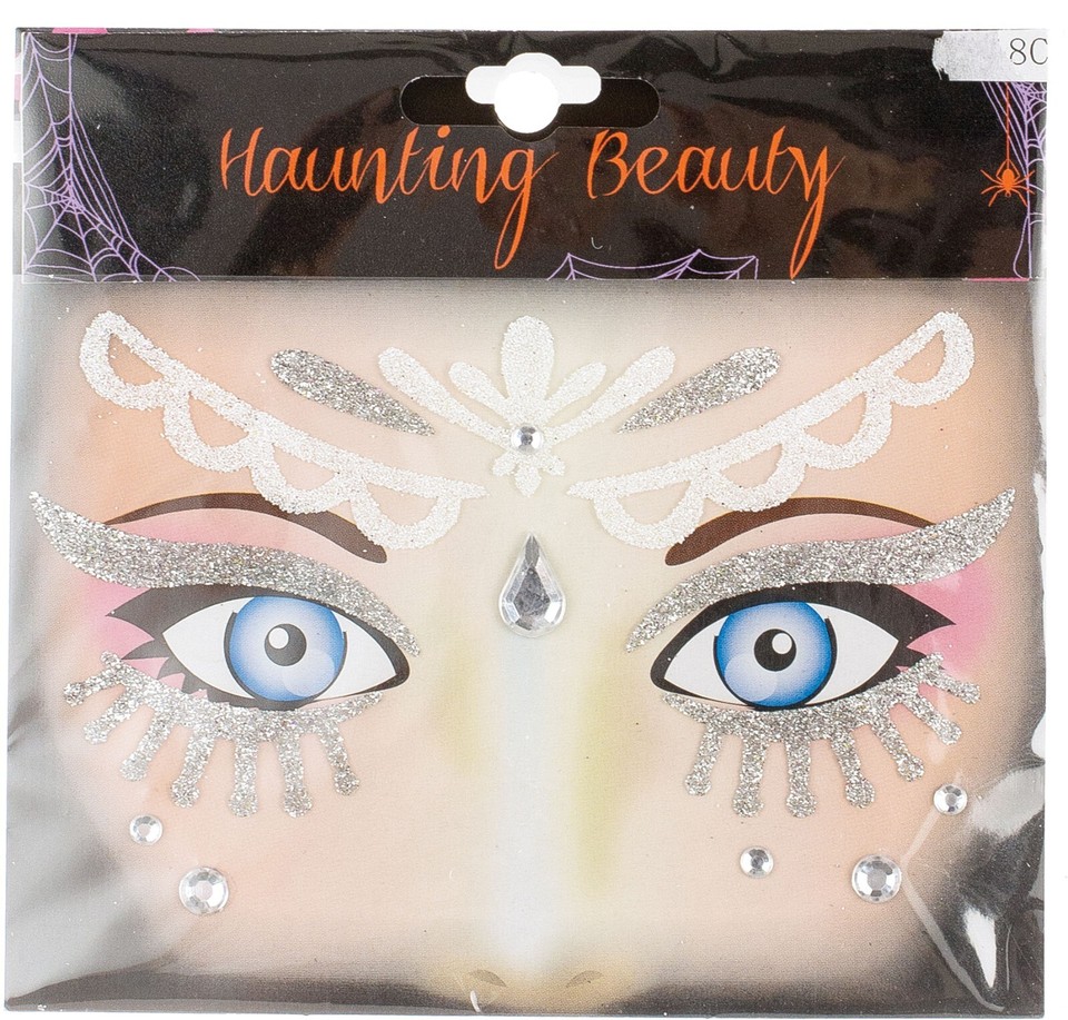 Face Art Glitter TEMPORARY TATTOOS Costume Instant Makeup Eye Decal ...