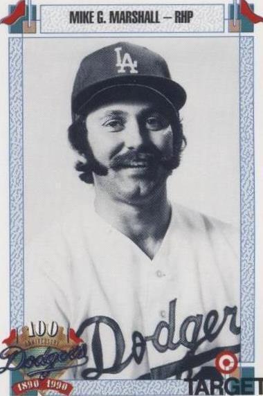 1990 Target Dodgers 100th Anniversary - Mike Marshall #487 for sale ...