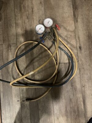 Robinair Manifold Gauge Set For R12 R22 R302 With Hoses and Hanger | eBay