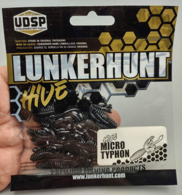 NEW Lunkerhunt 1" Hive Micro Typhon Jig Trailers Black 10 per pack | eBay