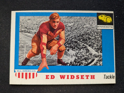 1955 Topps All American Football Card # 48 Ed Widseth - Minnesota (EX ...
