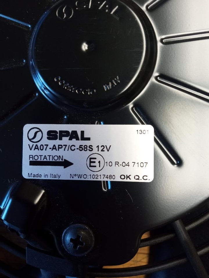 SPAL VA07-AP7/C-58S 12V ROTATION Fan & Shroud Assembly | QTY 1 ...