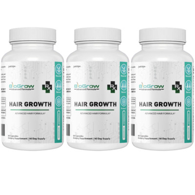 Bio Grow - Hair Growth Support Supplement, Hair Vitamins - 3 Bottles | eBay