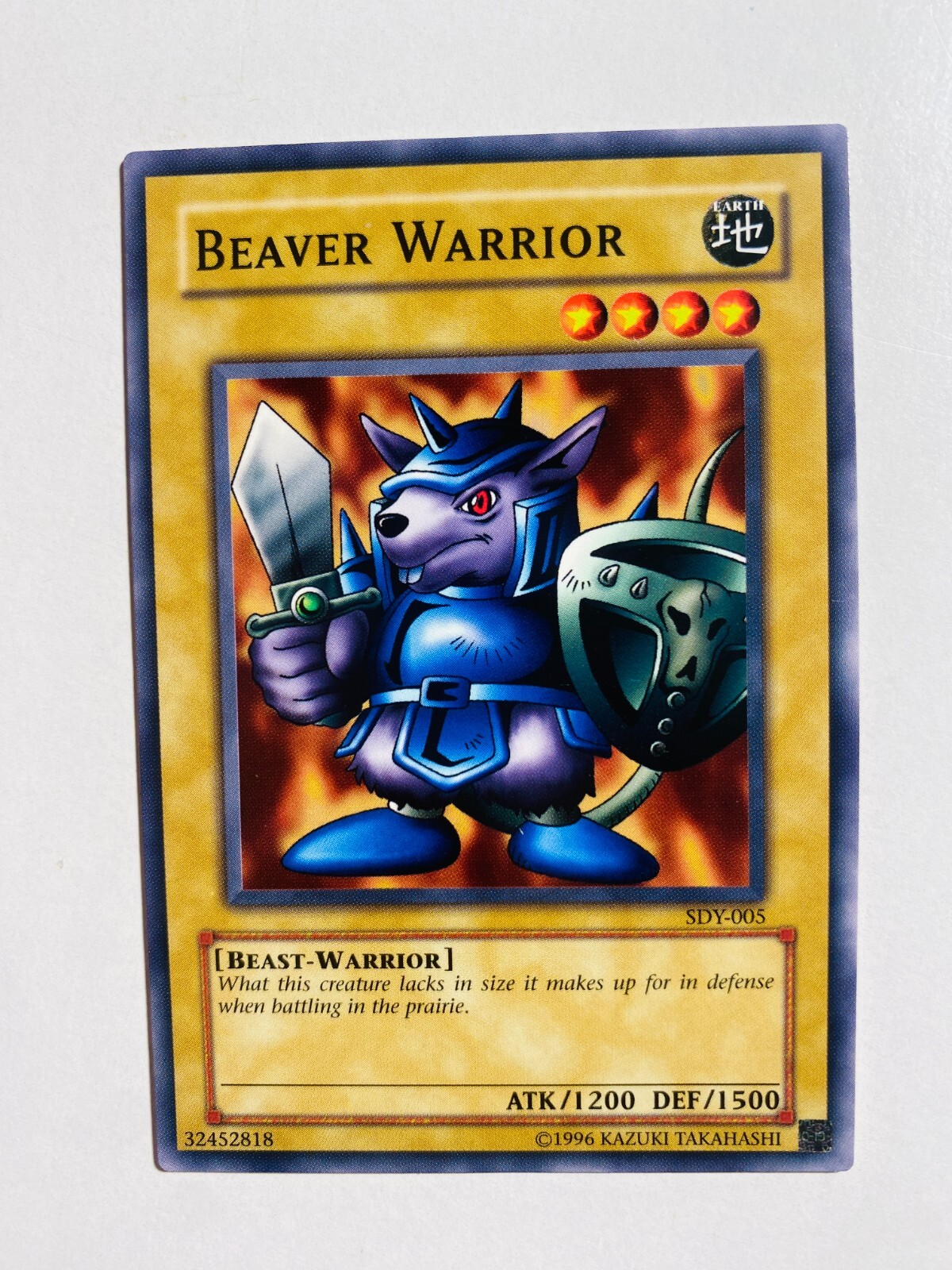 YU-GI-OH! BEAVER WARRIOR SDY-005 (1996) NM CARD | eBay