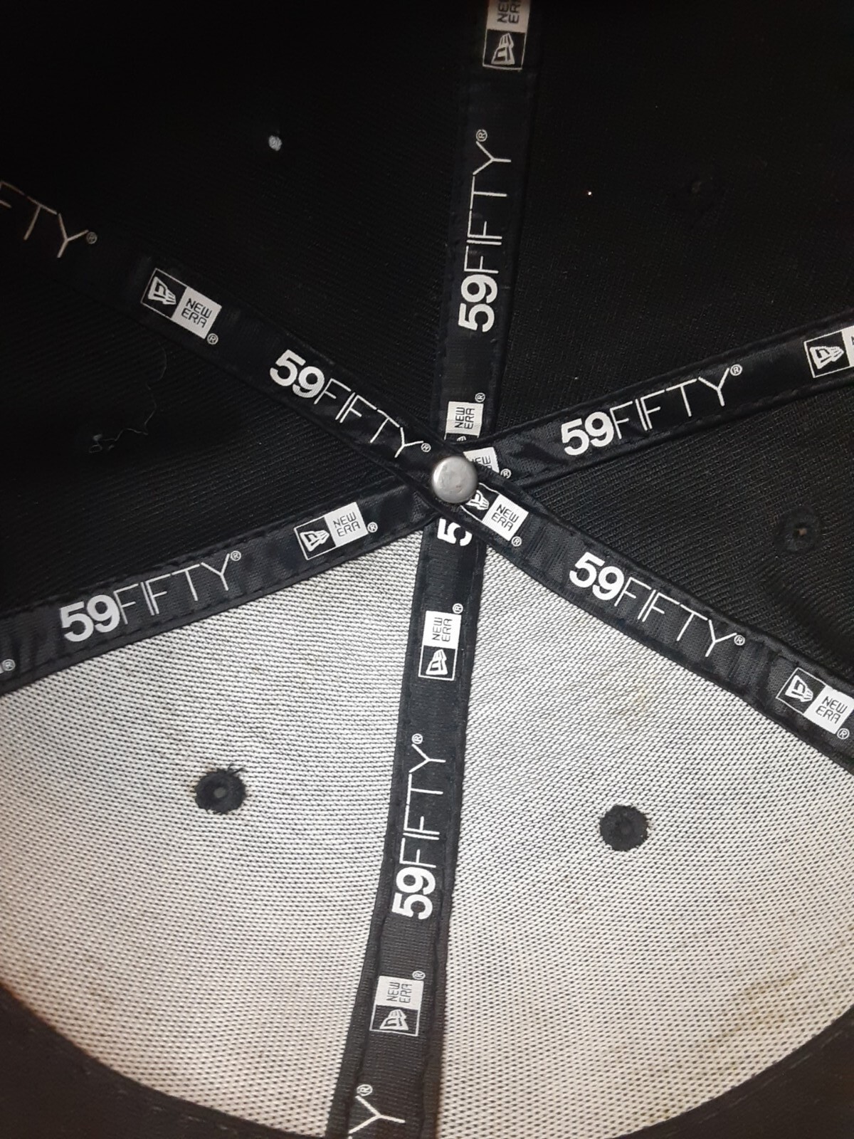 Rare HTF New Era 59fifty Fitted 7 3/4 Black Chi Cap Hat Chicago White ...