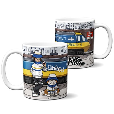Personalised Leeds United Mug Football Fan Cup Casual Retro Dad Gift ...