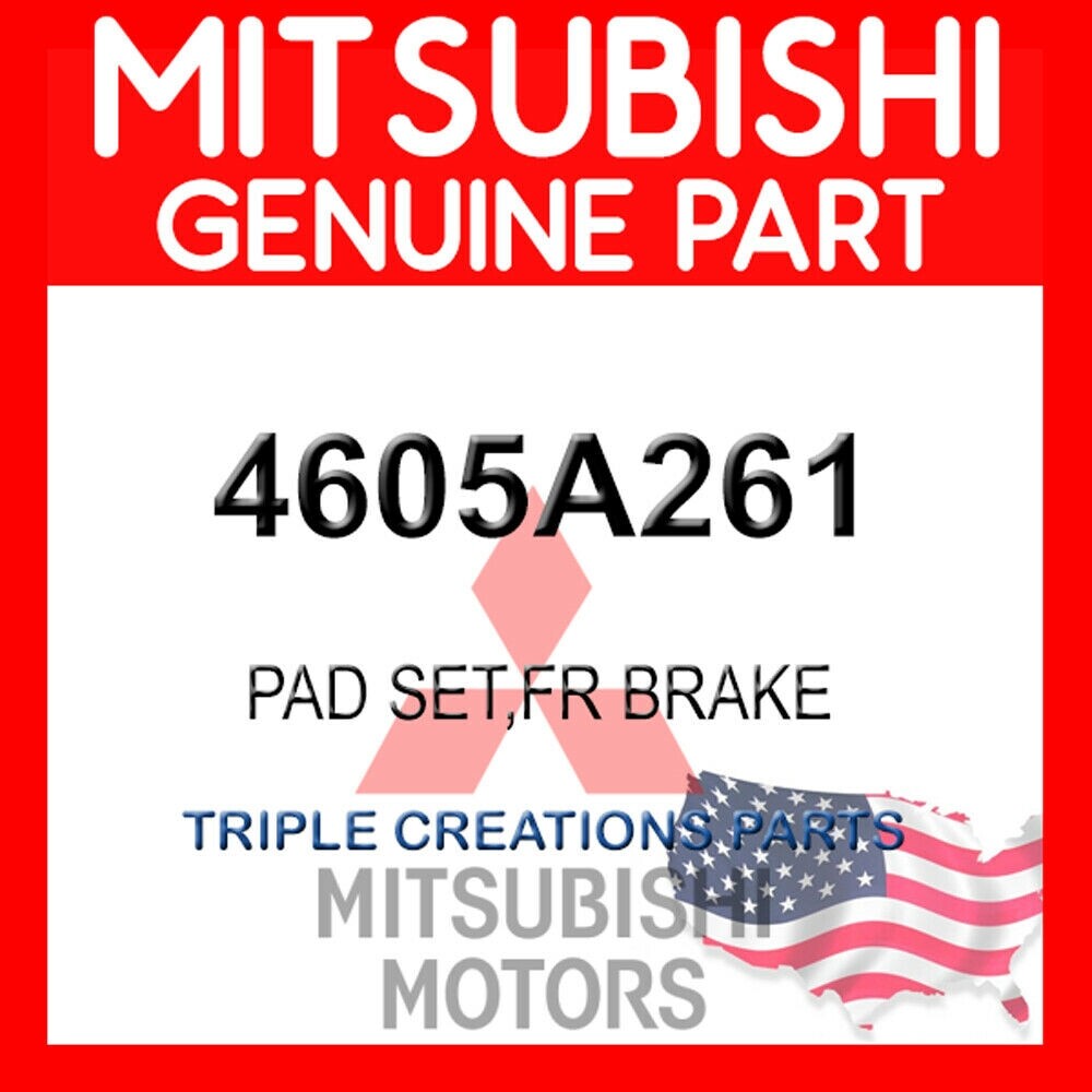4605A261 PAD SET,FR BRAKE GENUINE OEM MITSUBISHI | eBay
