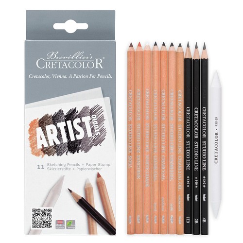 Artists Studio Line Drawing 101 Set, Artist Studio 11 Sketching Pencils ...