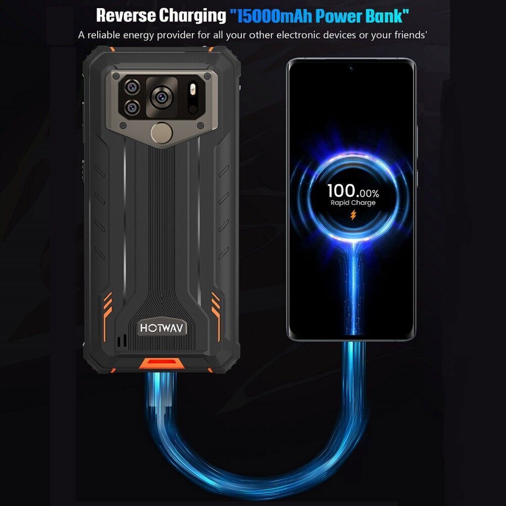 HOTWAV W10 Pro 4G Outdoor Smartphone Android 12 Rugged Handy 15000mAh ...