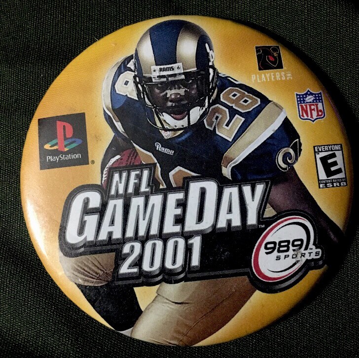 NFL Gameday 2001 Playstation 1 PS1 Promotional Button Pin Back Promo | eBay