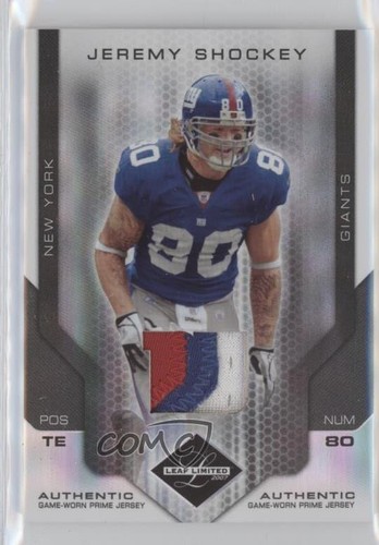 2007 Leaf Limited Threads Team Logo Prime /10 Jeremy Shockey #67 | eBay