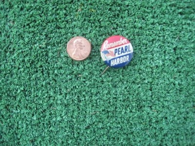 Vintage World War II WWII Remember Pearl Harbor Pin Pinback Button | eBay