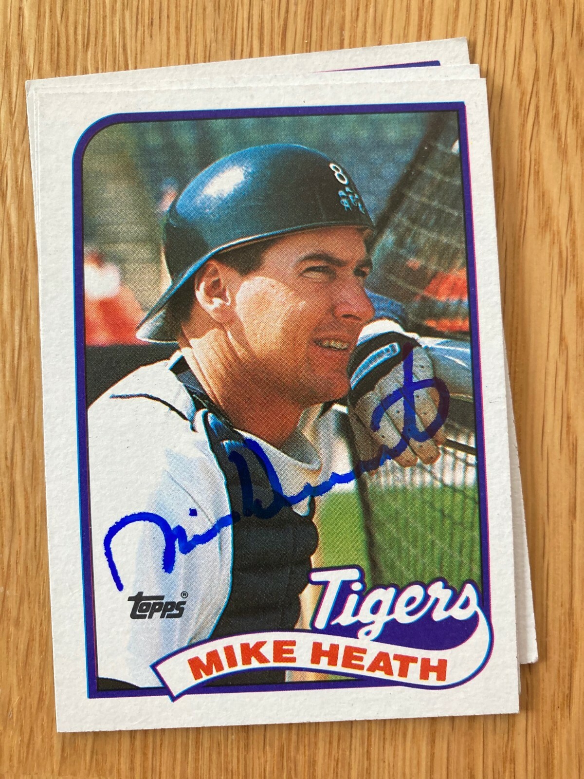 Detroit Tigers Mike Heath signed 1989 Topps card | eBay
