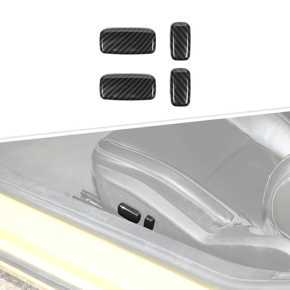 Carbon Fiber Interior Console Cover Trim Accessories For Chevy Camaro ...