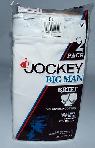 2pk Men's Vintage 1987 Jockey Big Man Y Front Fly Briefs Underwear ...