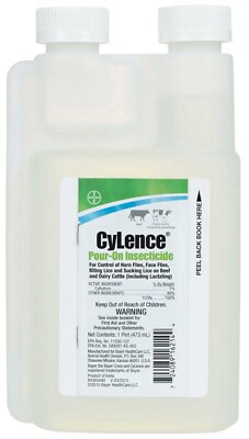 Cylence Pour On Pint (473ml) Cattle Calves Flies Lice | eBay