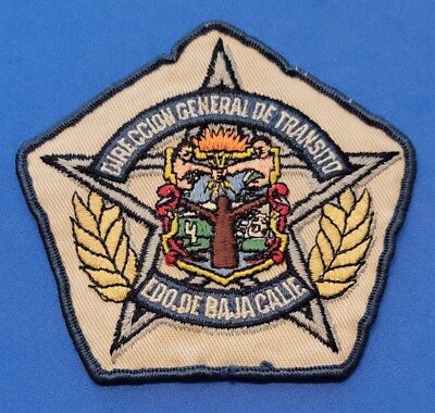 Baja California, Mexico Police patch Sheriff (RARE FIND) VINTAGE | eBay