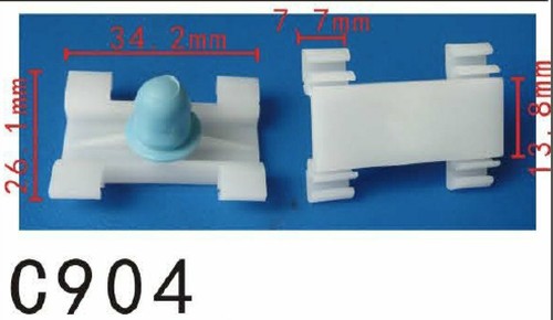 20pcs Fit BMW Moulding Clip With Blue Rubber Boot 51138166675 ...