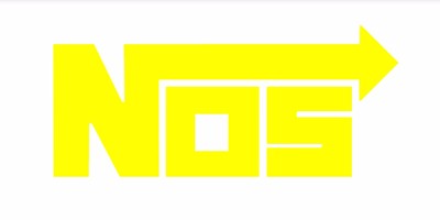 NOS CAR DECAL STICKER 100mm YELLOW Sticker no background | eBay Australia