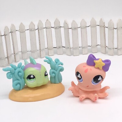 👀 Littlest Pet Shop LPS 513 Octopus and #514 Fish Shimmer | eBay