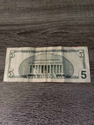 Five Dollar Solid Serial Note Very Rare Note . Mid condition. | eBay