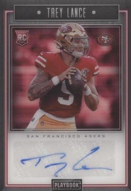 2021 Panini Playbook - Rookie Signature Locker Trey Lance #RL-TLA /49 ...
