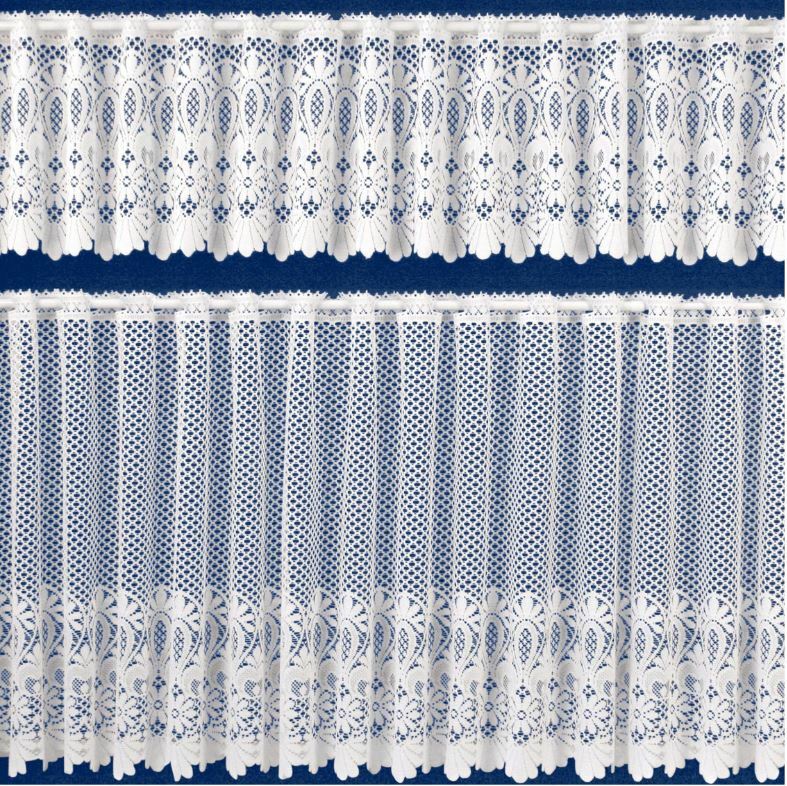 TOP QUALITY CAFE NET CURTAIN SOLD BY THE MTR ~ White, Ivory & Coloured ...