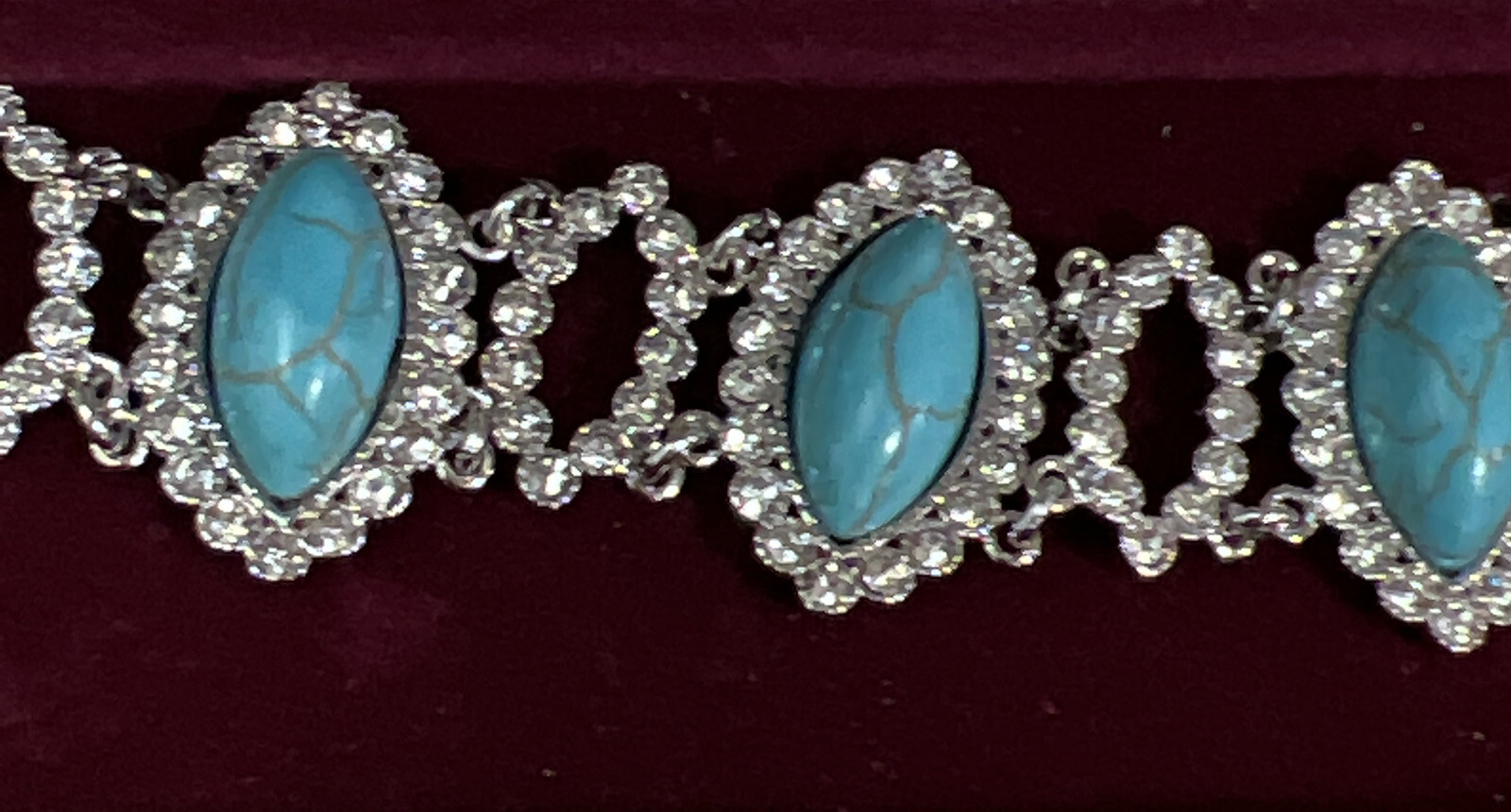 Clarion-Pell Princess Grace Kelly Crystal Turquoise Bracelet | eBay