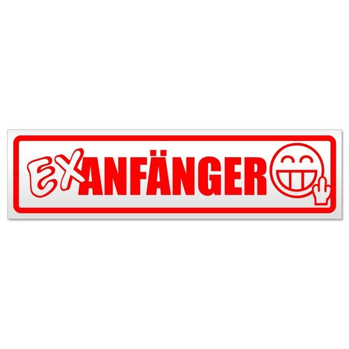 Ex Anfänger Magnetschild Schild magnetisch | eBay.de
