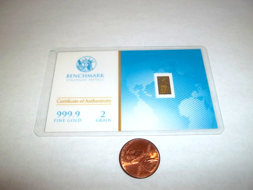 24K GOLD 2 FULL GRAINS GOLD CERT CARD | eBay