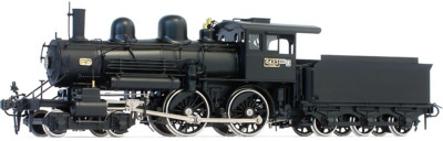 HO Musashino 4-4-0 Alco JGR Class 6400 Steam Locomotive #6423 Brass RTR ...