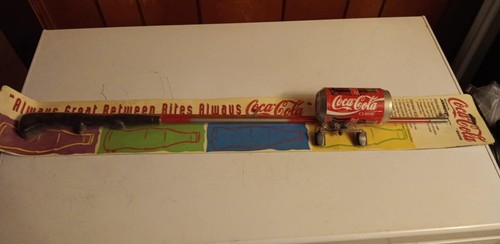 Vintage Coca-Cola Can Spincast Fishing Rod & Reel Johnson Reels ...