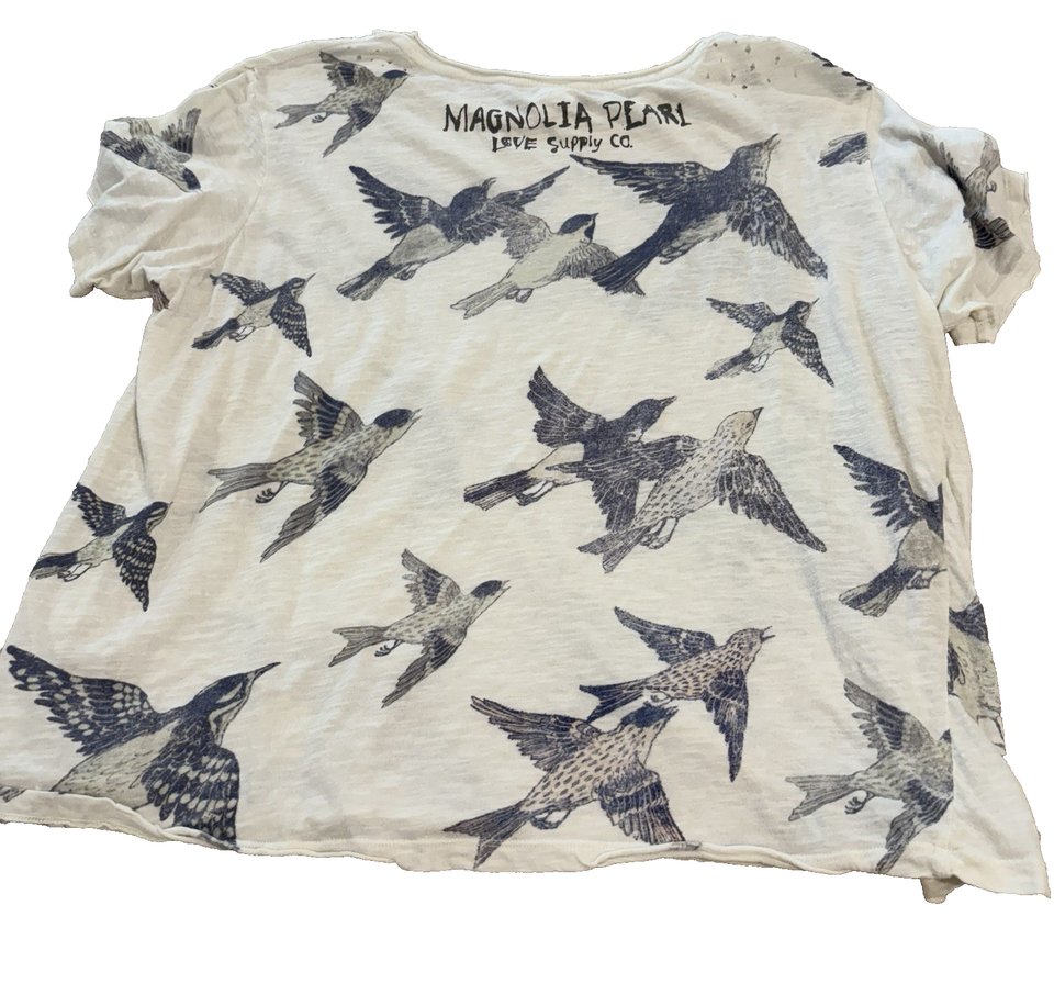 Magnolia Pearl Into the Sky Tee shirt in Indigo Tribute Top 2089-OS | eBay