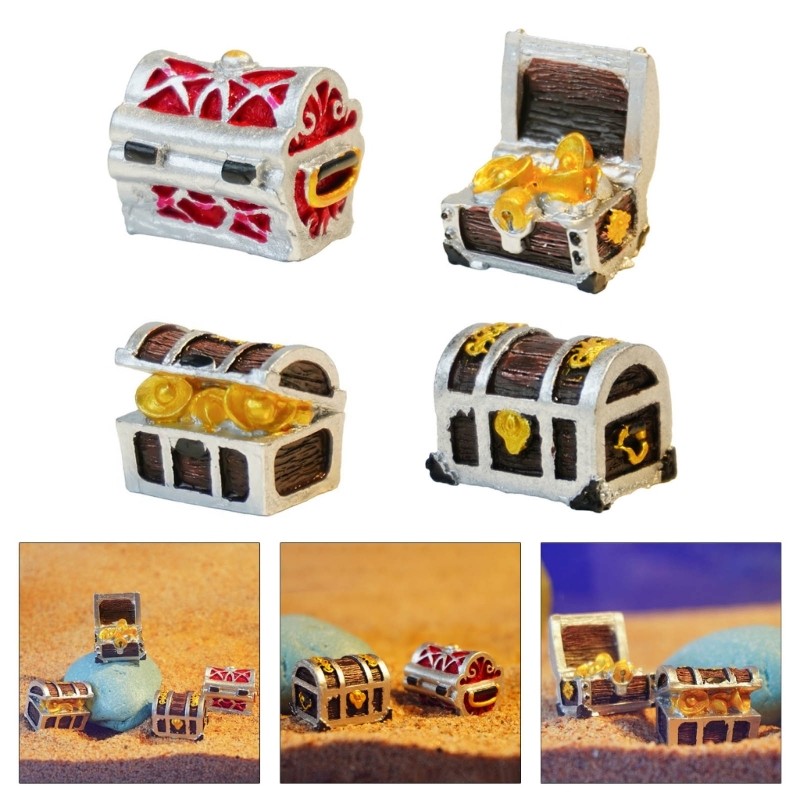Decorative Treasure Chests For Fishtanks And Aquariums Scene Landscape ...