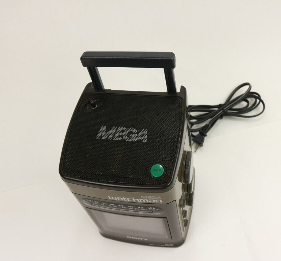Vintage Sony MEGA Watchman FD-510 Portable TV FM/AM Radio | eBay