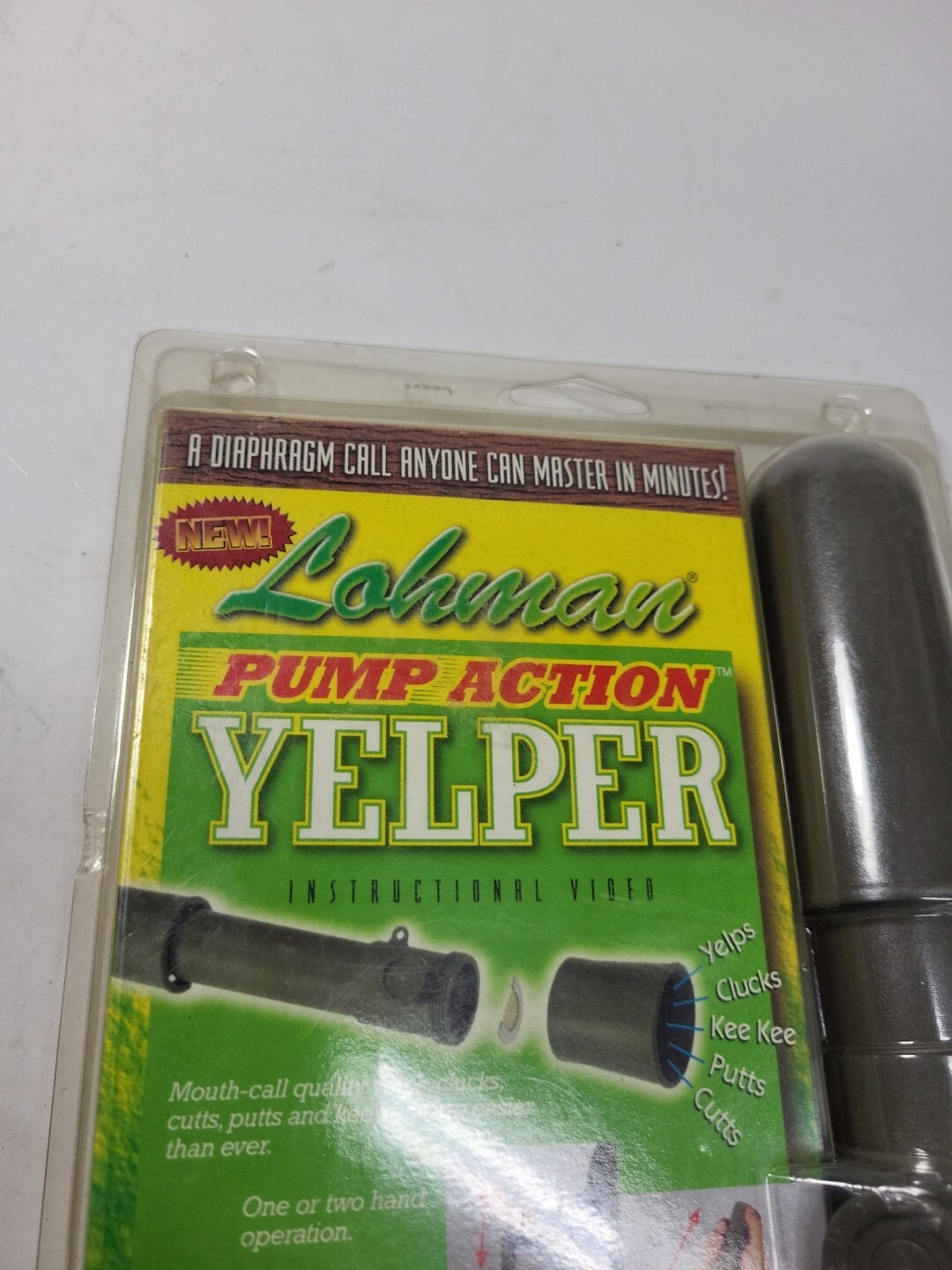 Lohman Pump Action Yelper Turkey Call With VHS Instruction Video for ...