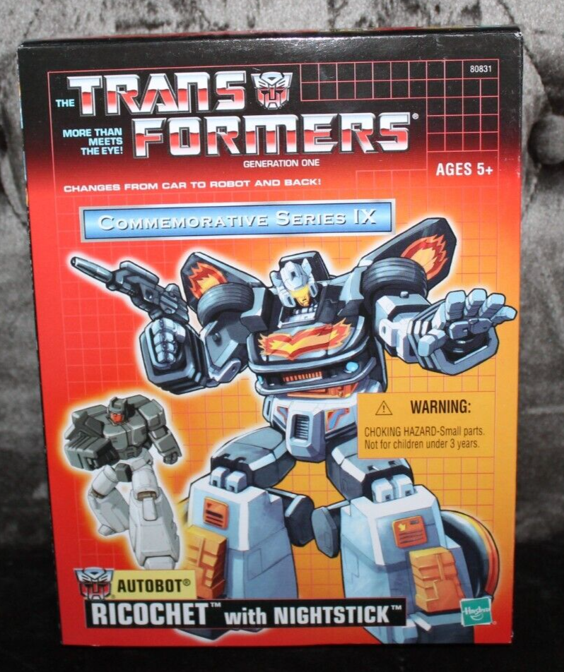Hasbro Transformers Autobot Ricochet With Nightstick Series Ix Action ...
