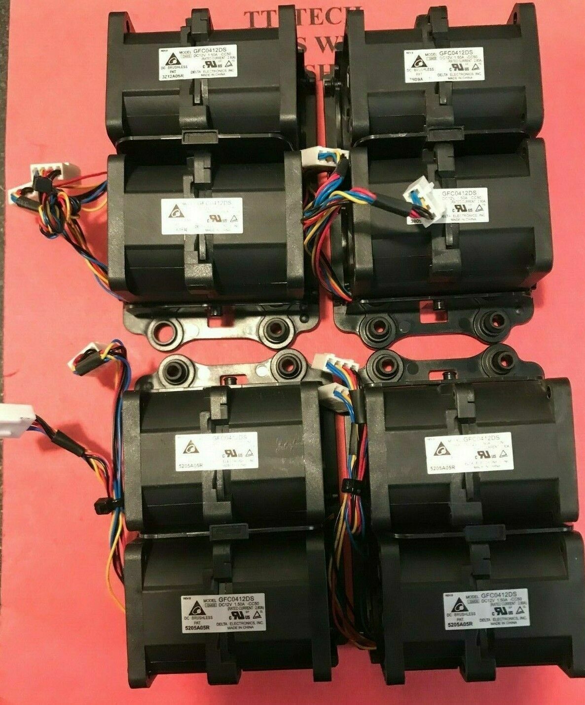 Lot of 7 Delta Electronics GFC0412DS DC12V 1.5A DC For PowerEdge R620 ...