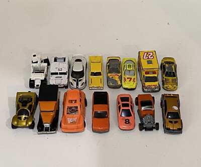 Lot of 15 Hot Wheels Matchbox Mattel Toy Cars-SOME RARE- Please Read ...