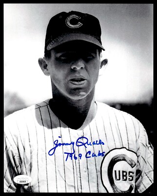 JIMMY JIM QUALLS SIGNED 8X10 INSCRIBED WITH "1969 CUBS" - JSA COA ...