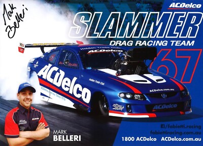 HOLDEN CAR SIGNED DRAG RACING CHAMPION POSTER, AC DELCO ,MOTOR MONARO ...