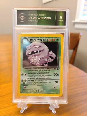 TGA 9 Mint 2000 Pokemon Team Rocket Dark Wheezing #14 Holo Unlimited | eBay