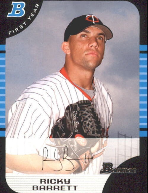 2005 Bowman Minnesota Twins Baseball Card #320 Ricky Barrett FY RC | eBay