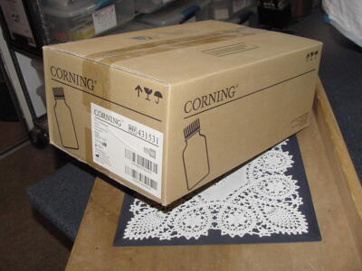 Corning REF 431531, 250 mL Square PET Storage Bottles with 45 mm Cap 24 ...