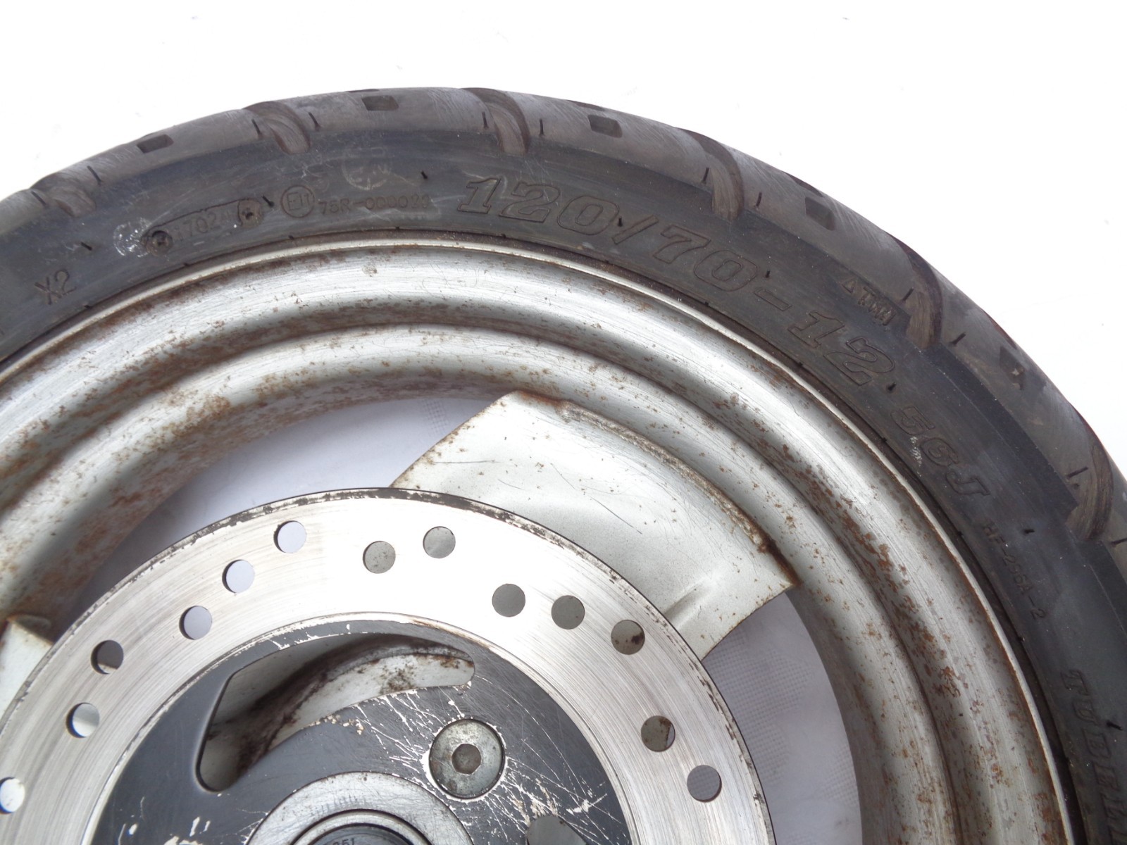 Adly Noble 50 125 Vorderrad mit Tachometerantrieb, Achse und ...