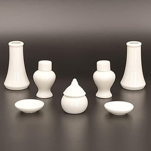 Japanese Shinto Shrine Kamidana Sacred items set bottle dish white Made ...