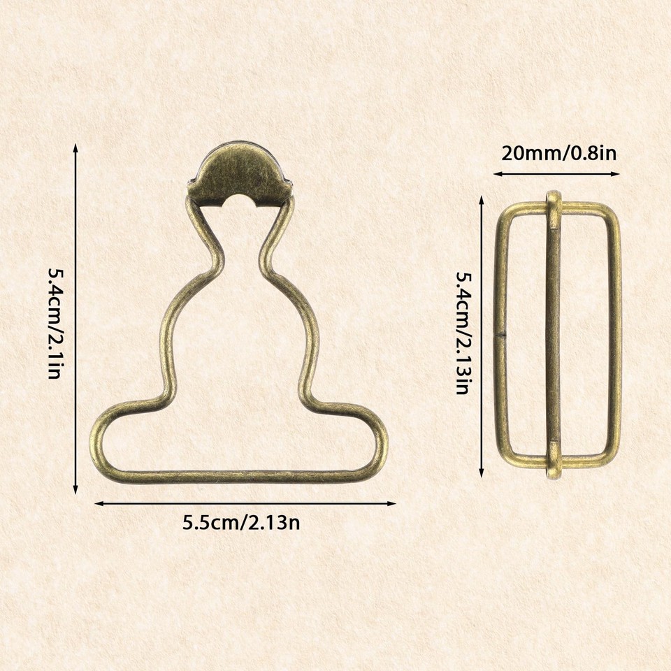 2Pairs Overall Buckles Replacement Adjustable Jean Overalls No-Sew ...